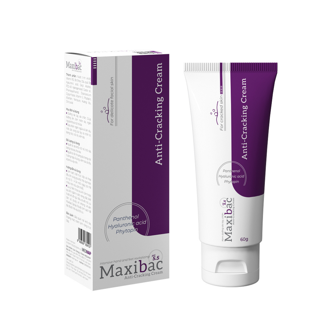 Kem dưỡng da tay, chân Maxibac pH 5.5 - Tuýp 60g